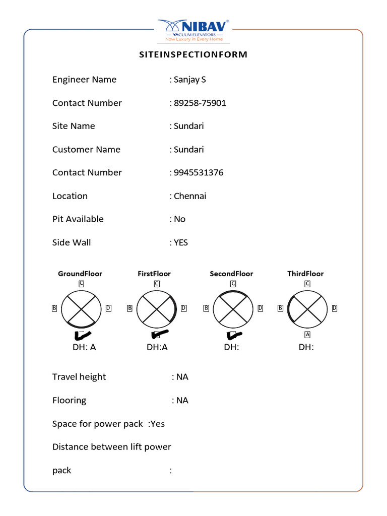 Site Visit Form | PDF