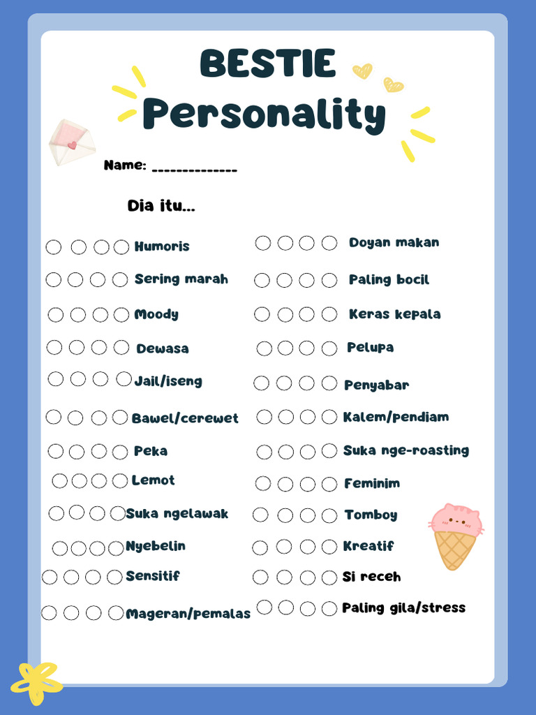 Personality: Bestie | PDF