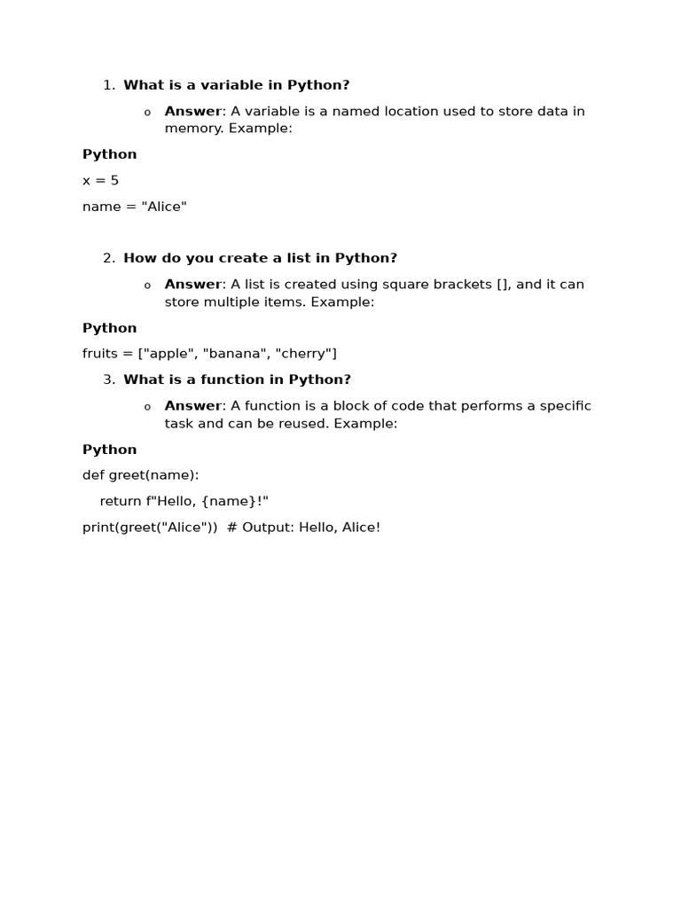 Basics of Python | PDF