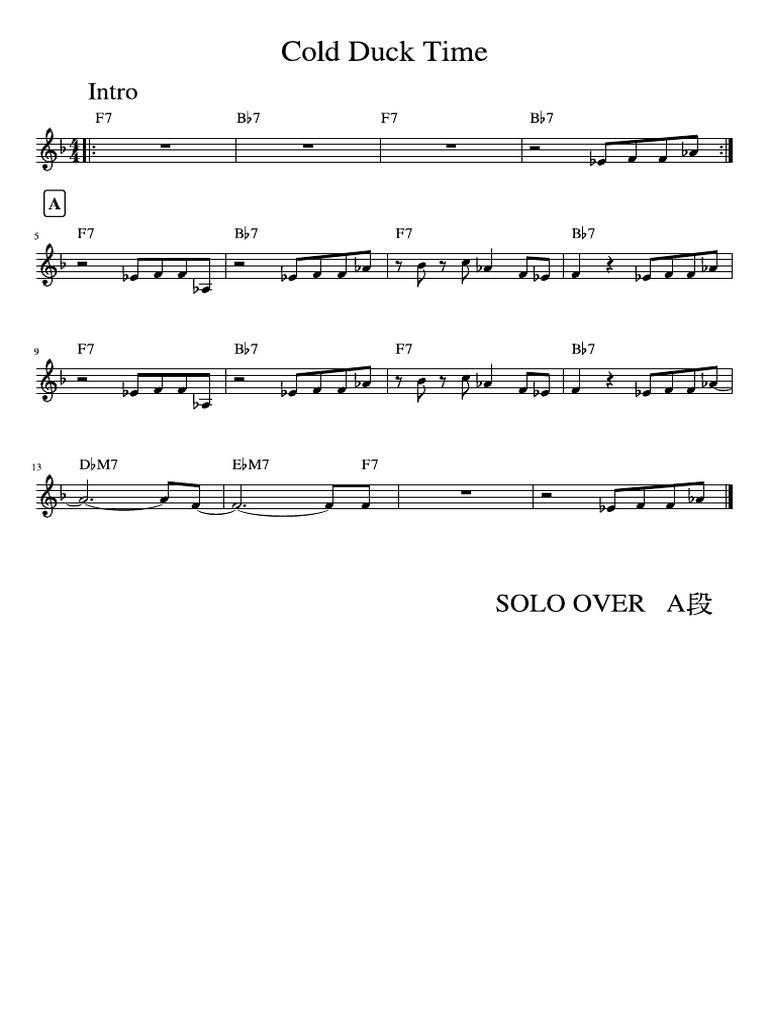 Cold Duck Time | PDF