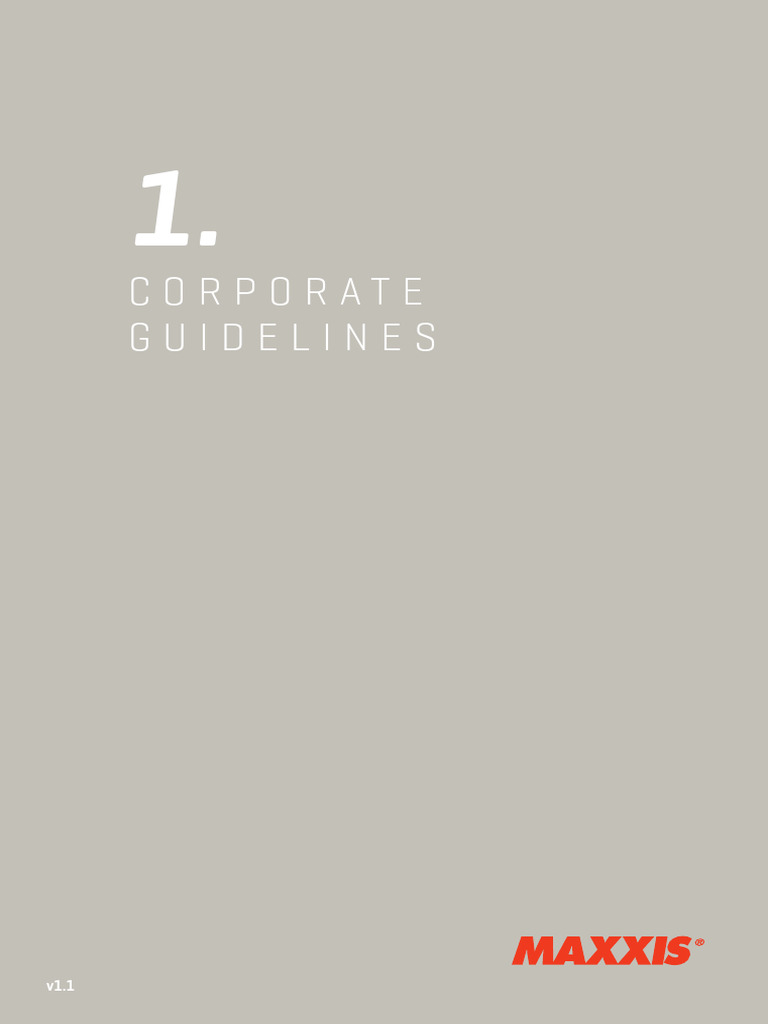 Maxxis Brand Guidelines v11 | PDF | Communication Design | Graphic Design