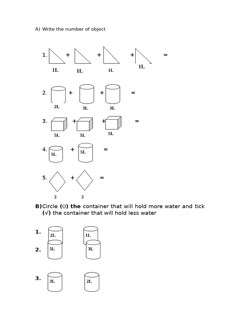 Early Math and Logic Exercises | PDF