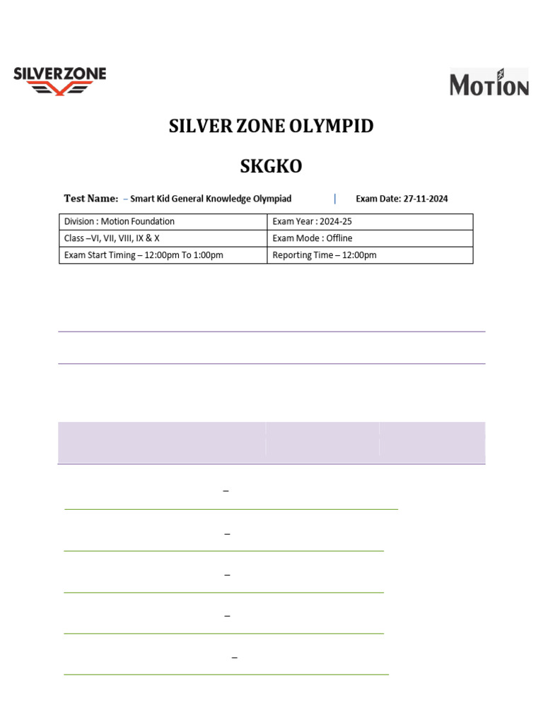 SKGKO 2024-25 Exam Details & Syllabus | PDF | Science | Liberal Arts ...