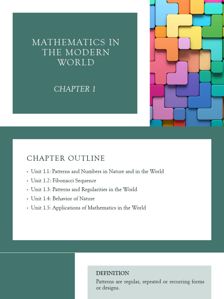 Mathematics in The Modern World | PDF | Pattern | Symmetry