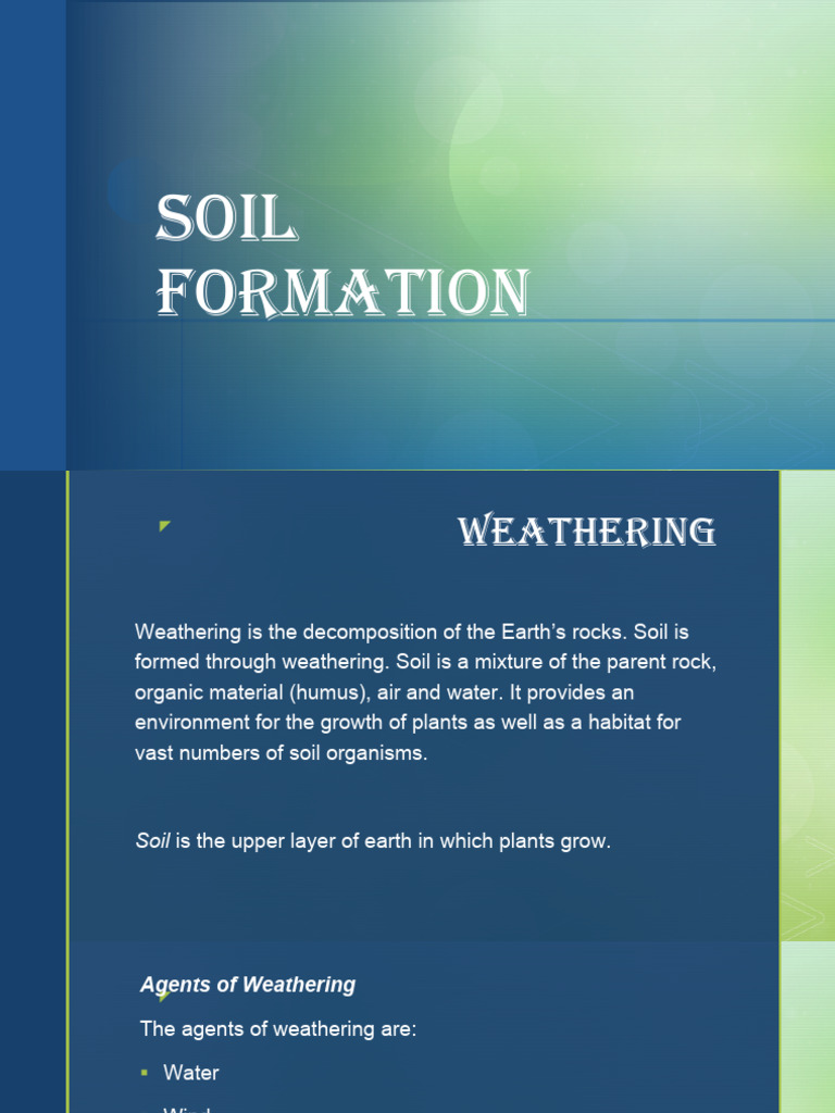 Soil Formation Weathering | PDF | Weathering | Soil