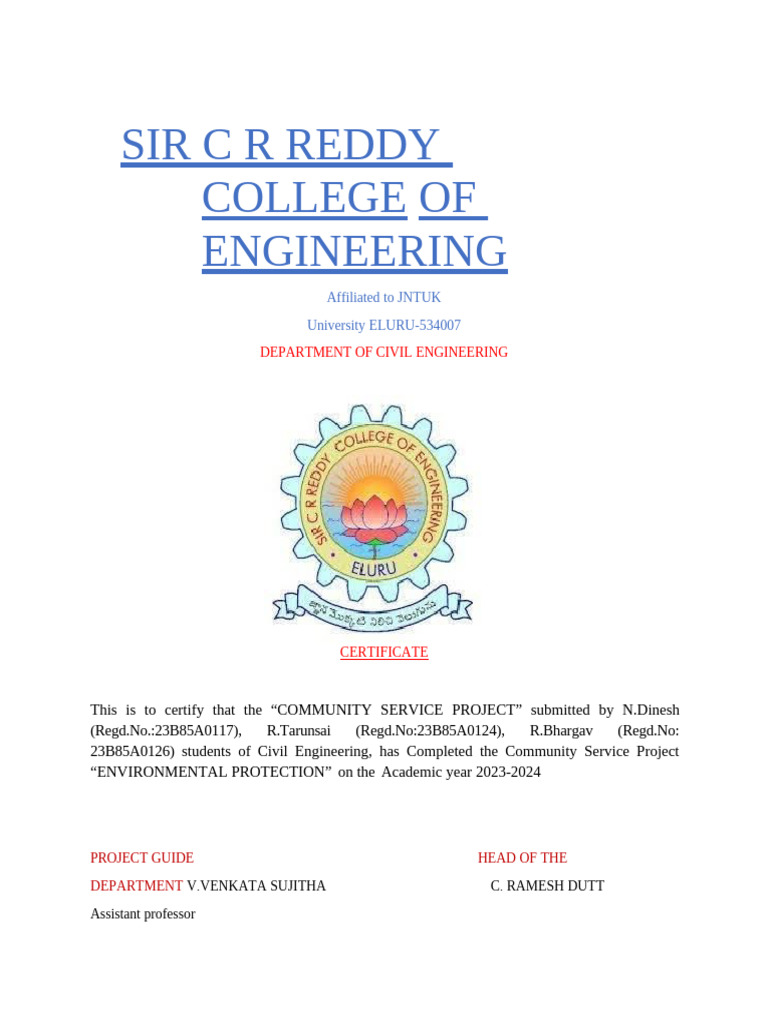 CSP Project Civil Environmental Protection Finallllll | PDF | Water ...