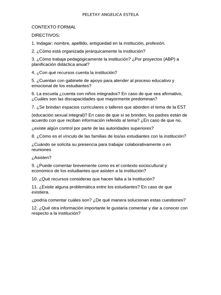 Contexto Formal | PDF