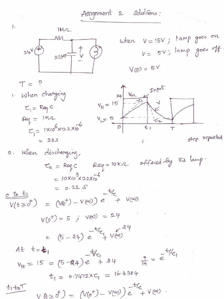 EL103 Assignment-2 Solutions | PDF