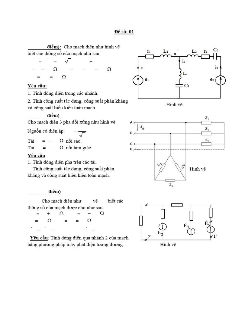 Bài ktra Mạch điện | PDF