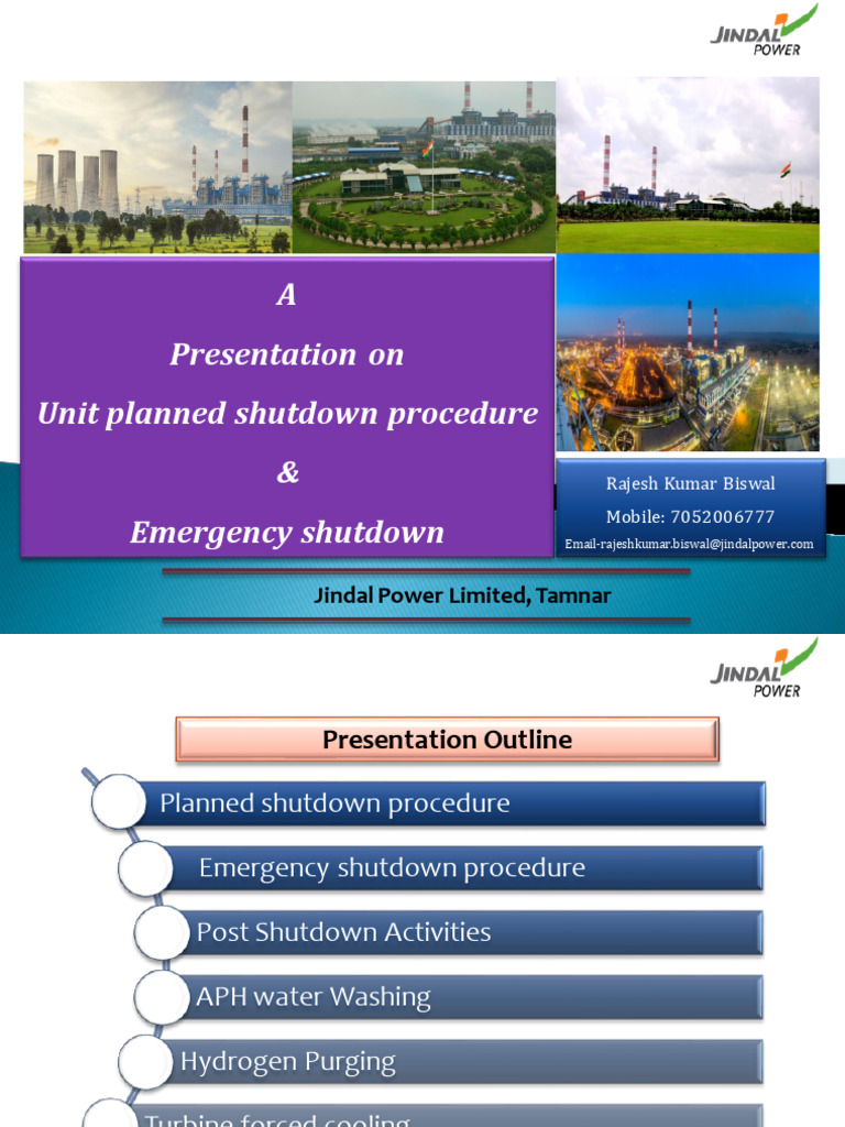 Planned Shutdown of Unit | PDF | Boiler | Valve
