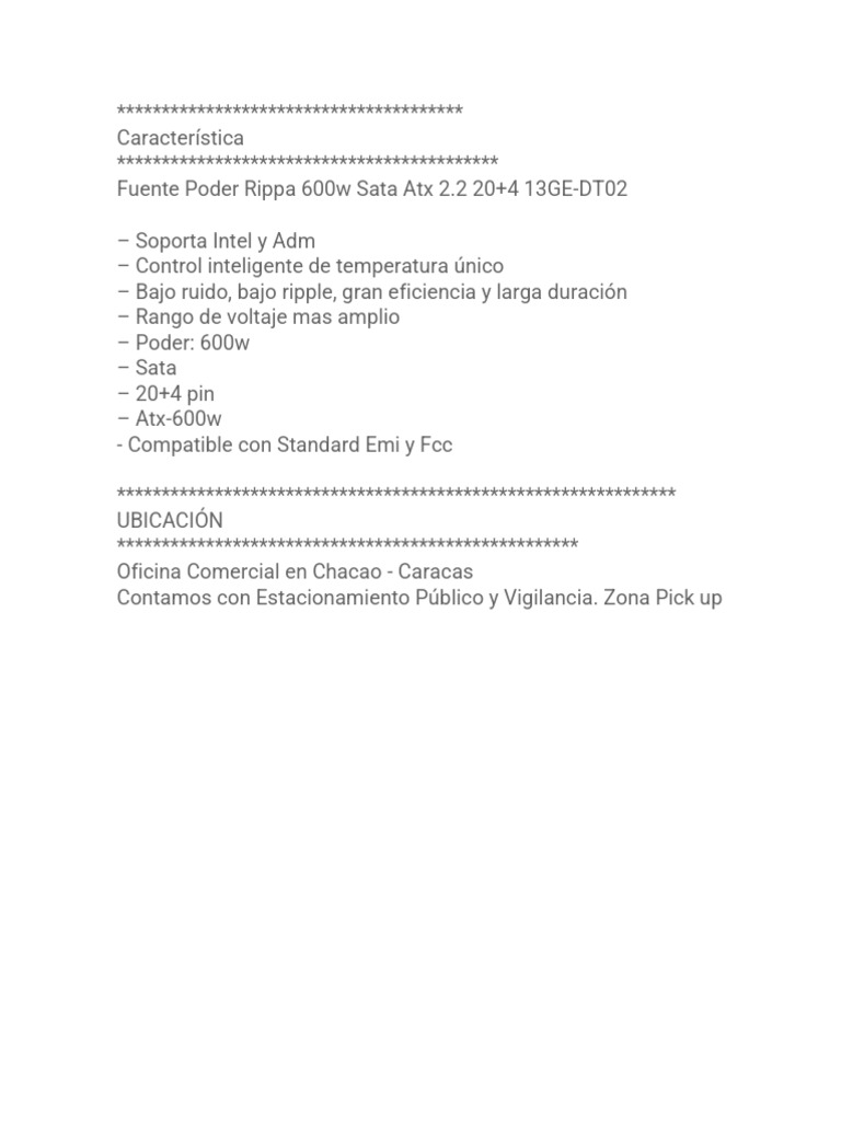 Fuente de Poder Ripa | PDF