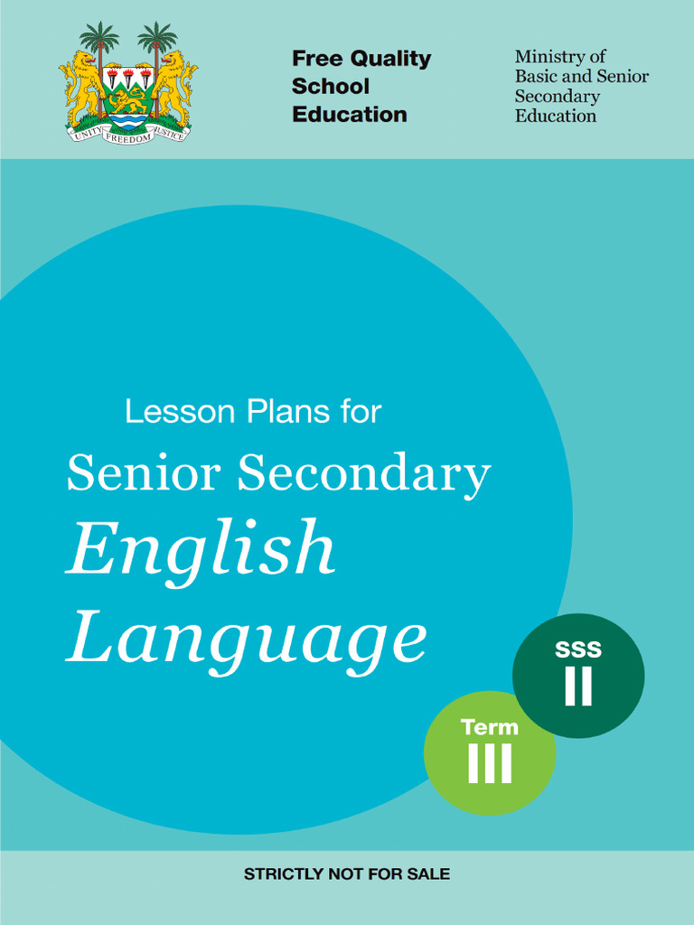 English SSS 2 Term 3 | PDF | Reading Comprehension | Teachers