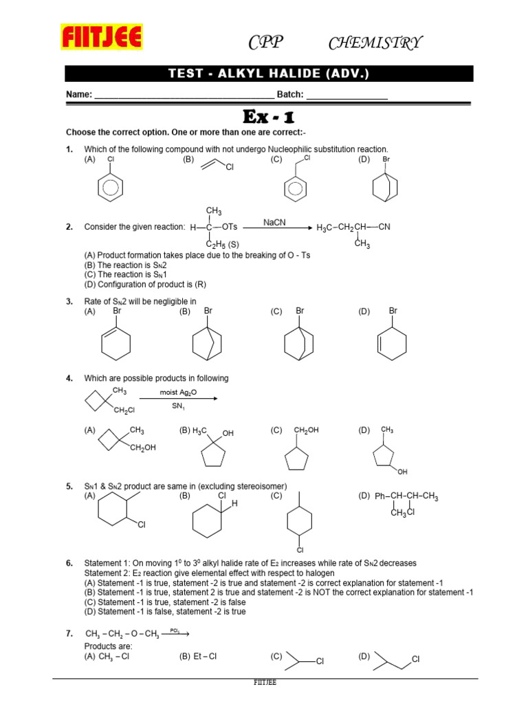 CPP-Alkyl & Aryl halide | PDF | Ether | Chemical Reactions