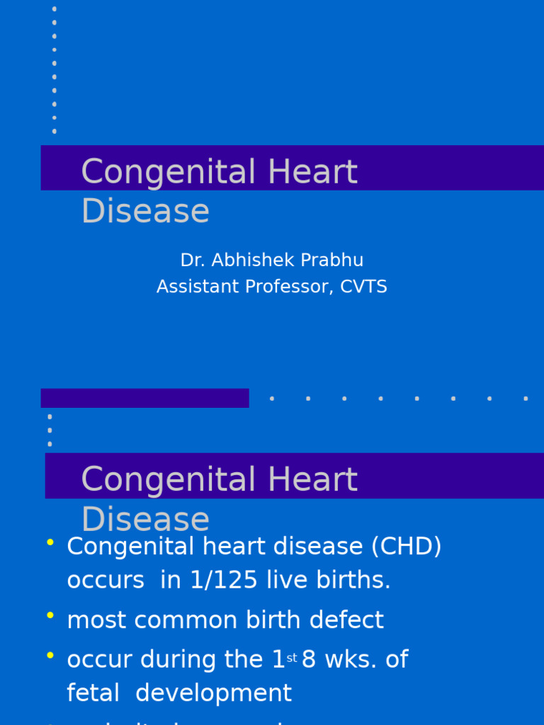 Understanding Congenital Heart Disease | PDF | Congenital Heart Defect ...