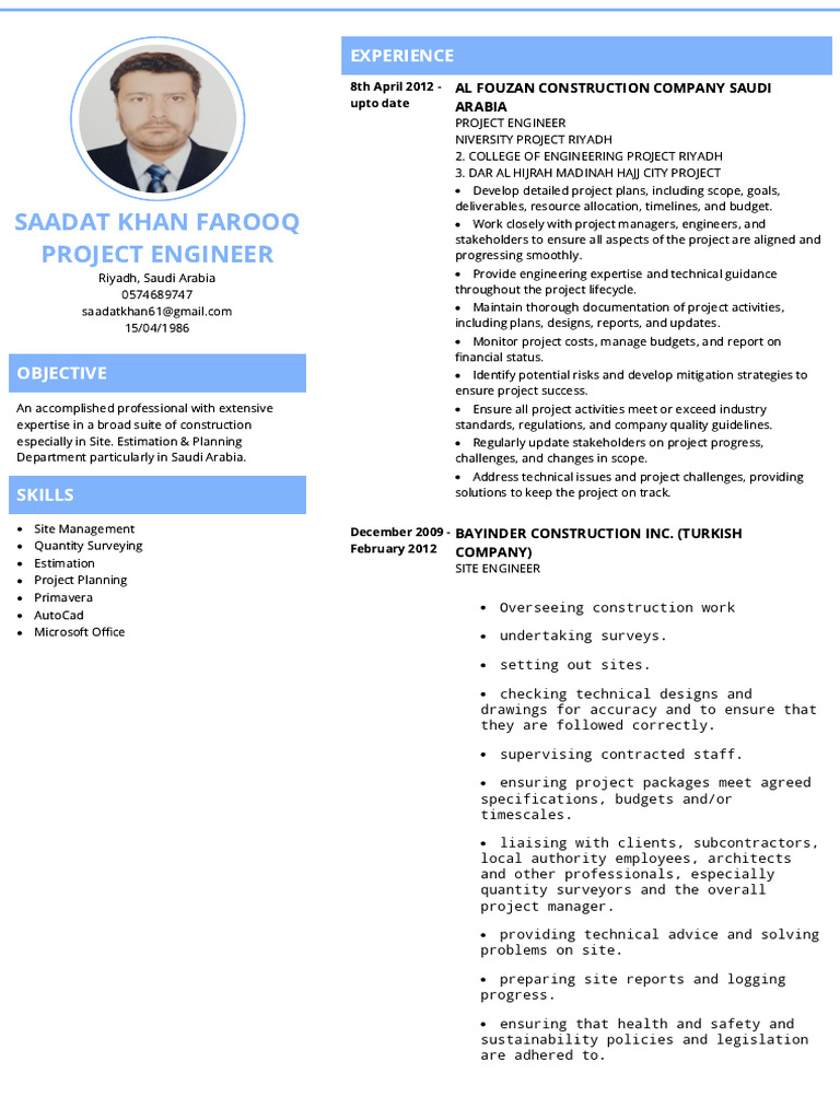 Project Engineer | PDF | Business