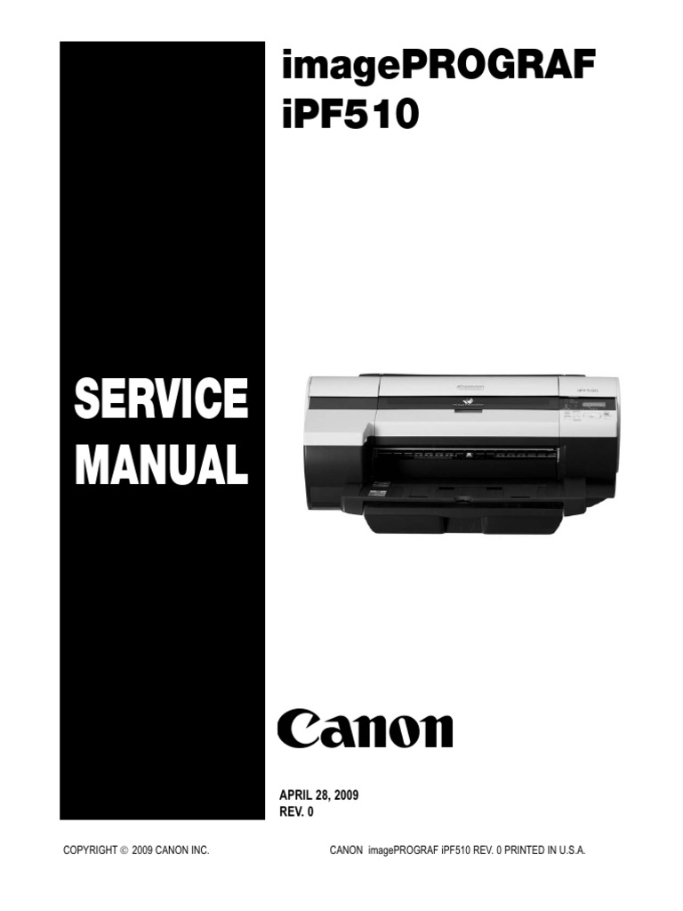 534 iPF510 605 SM Rev0 | PDF | Printer (Computing) | Direct Current