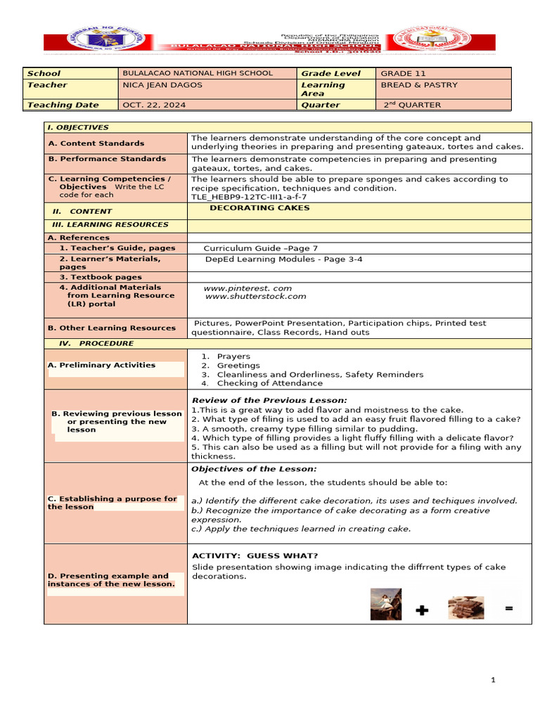 Cake Decorating Techniques and Skills | PDF | Cakes | Desserts