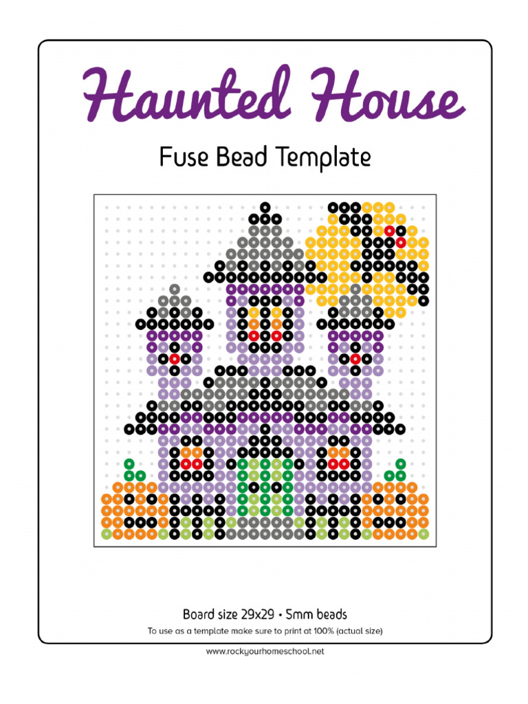 Halloween Bead Patterns Haunted House | PDF