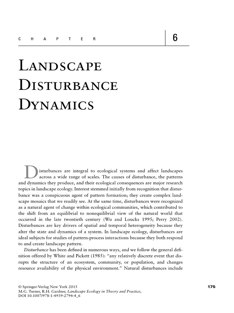 Landscape Disturbance Insights | PDF | Disturbance (Ecology) | Ecology