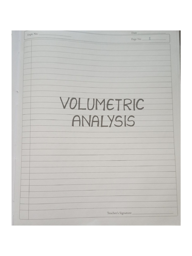 Chemistry Experiment 1 Pdf