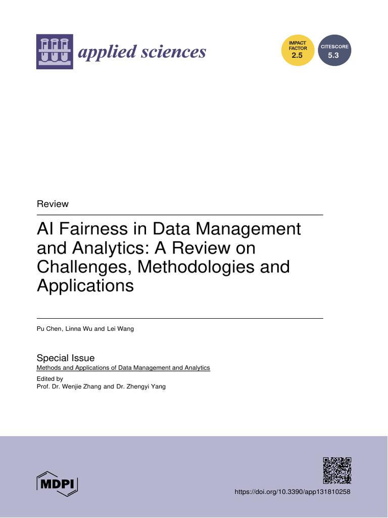 AI Fairness in Data Management | PDF | Artificial Intelligence | Intelligence (AI) & Semantics