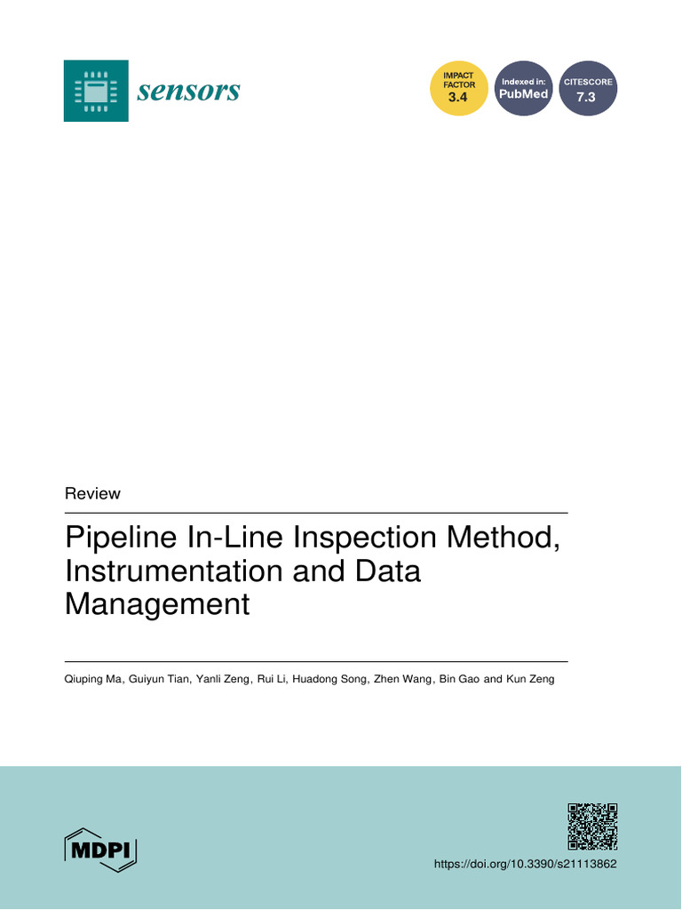 Pipeline In-Line Inspection Method, Instrumentation | PDF ...
