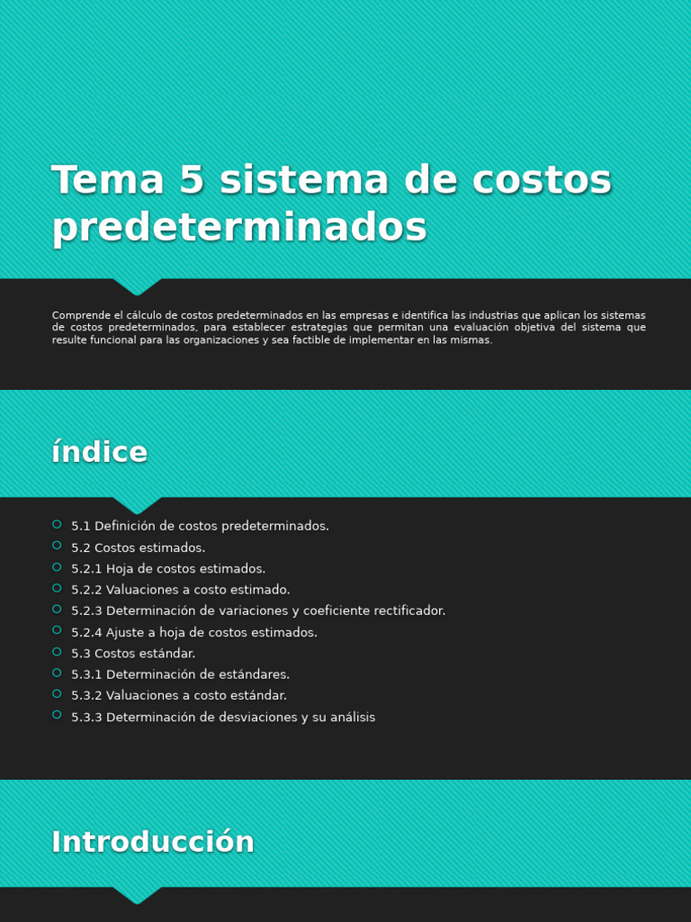 Cálculo de Costos Predeterminados en Empresas | PDF | Costo | Presupuesto