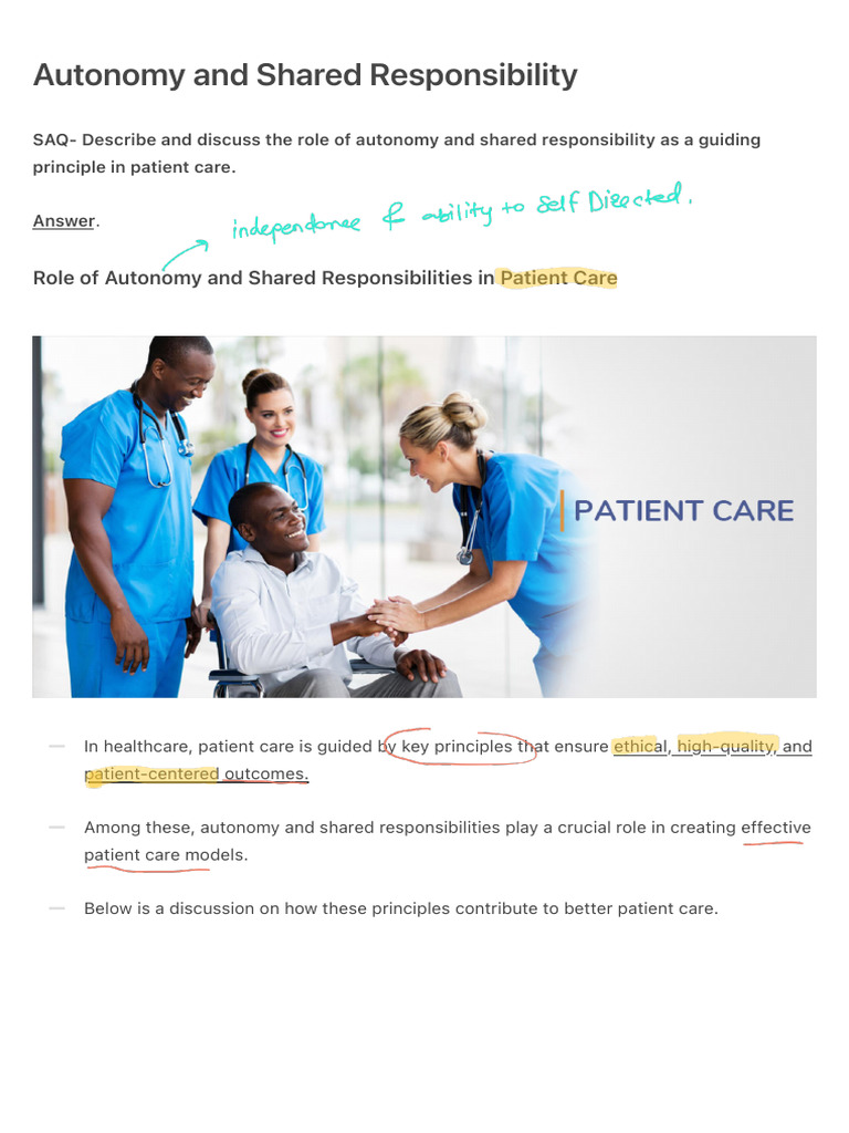 Autonomy and Shared Responsibility | PDF | Autonomy | Social Psychology