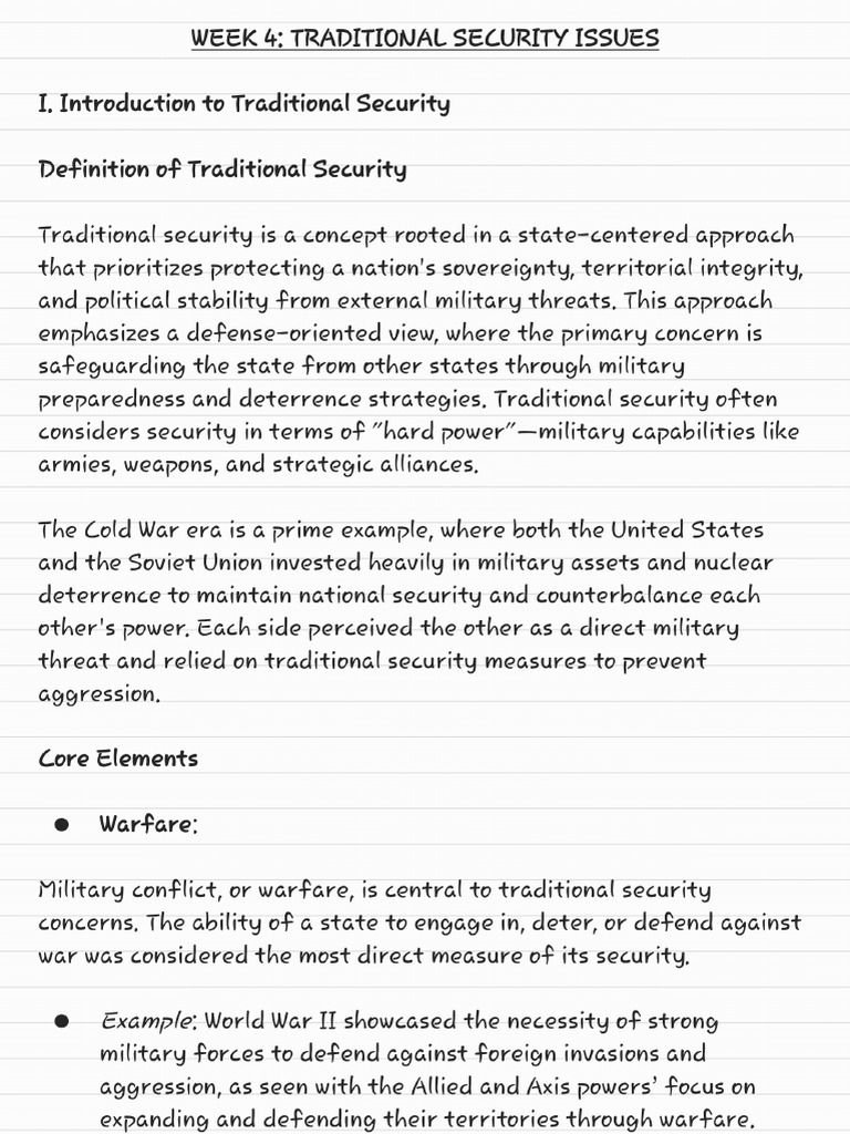 4th Week - 5th - International Security | PDF