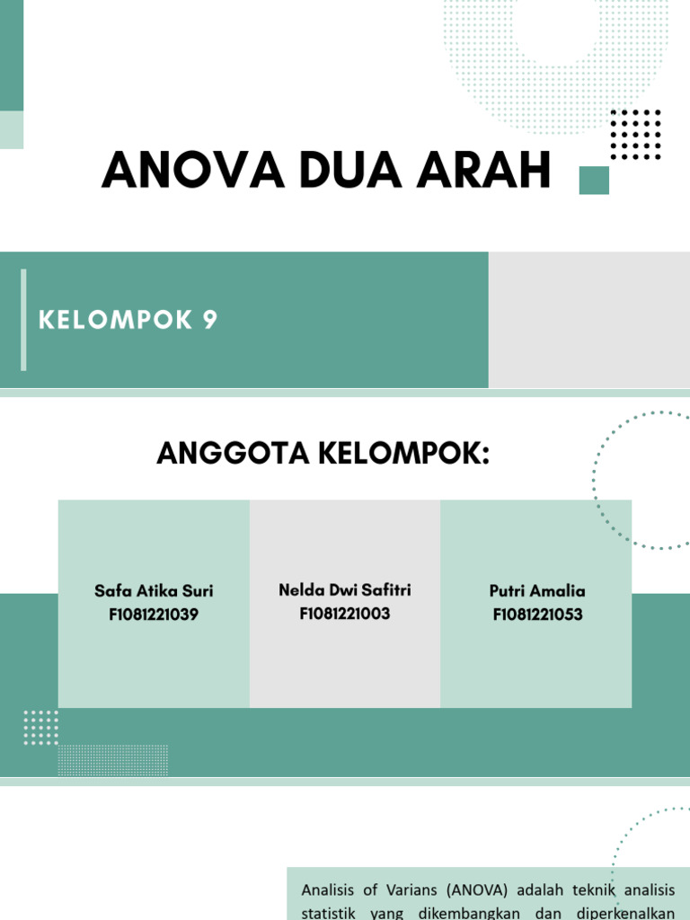 Panduan Lengkap ANOVA Dua Arah | PDF