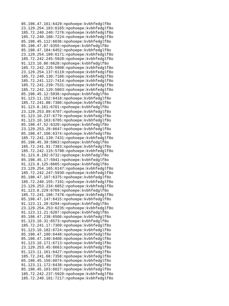 Webshare 100 Proxies | PDF