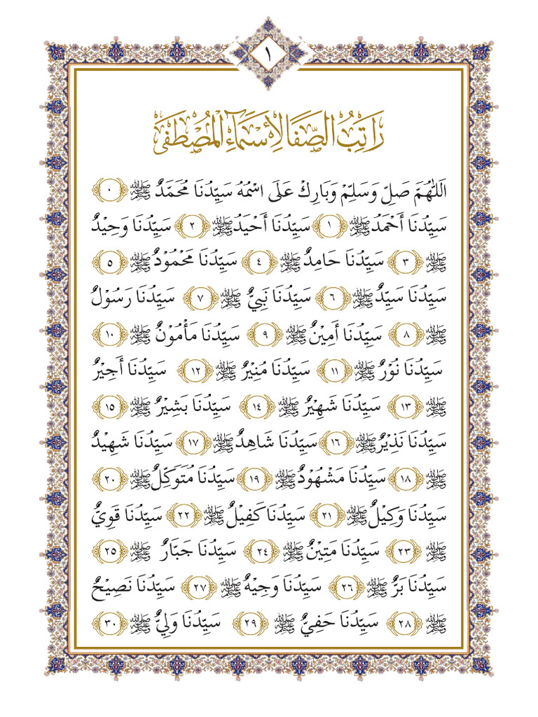 Rathibus-Shafa Li Asmail - Musthafa 2024 | PDF