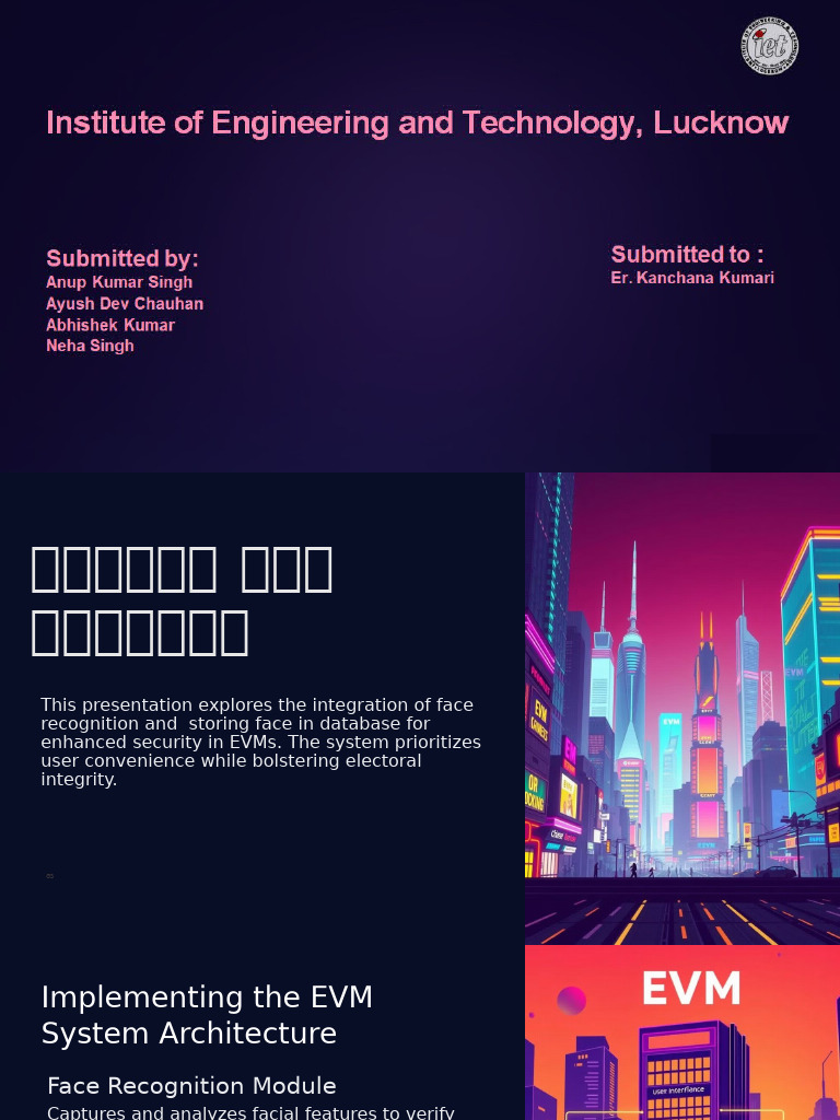 Evm PPT Project | PDF