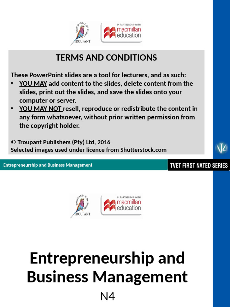 TVET FIRST Entrepreneurship N4 - Module 1 | PDF | Entrepreneurship ...