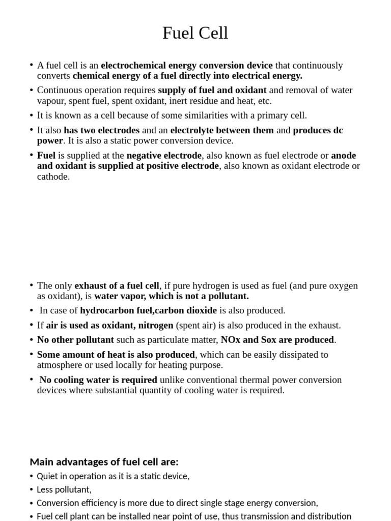 Fuel Cell and Hydrogen - Energy | PDF | Fuel Cell | Hydrogen