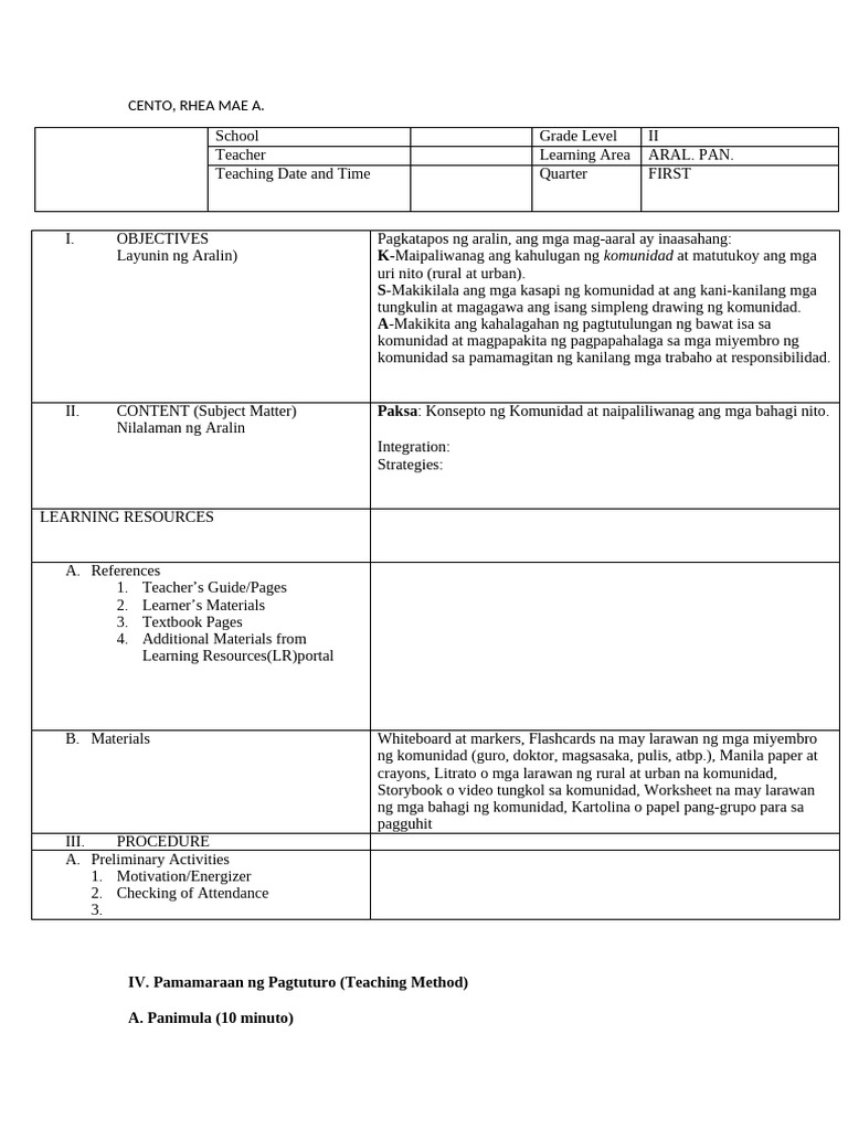 Rhea Mae Ariston Cento Beed Ii | PDF