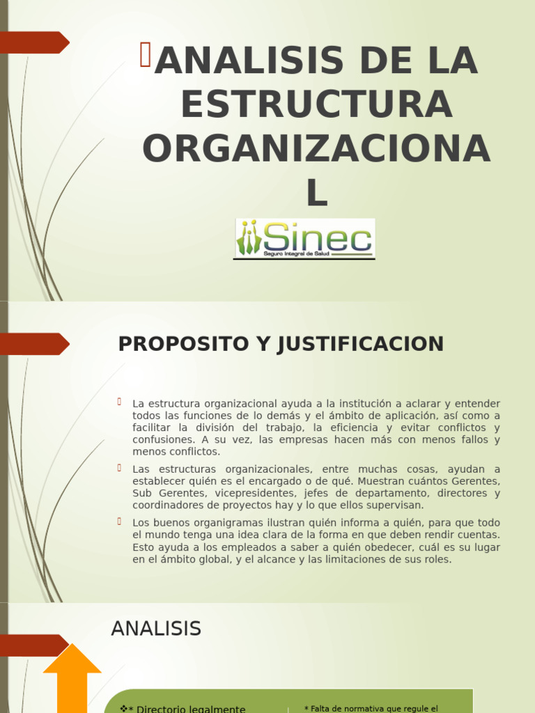 Presentación ANALISIS ORGANIZACIONAL 2204202021 | PDF | Salario | Hospital