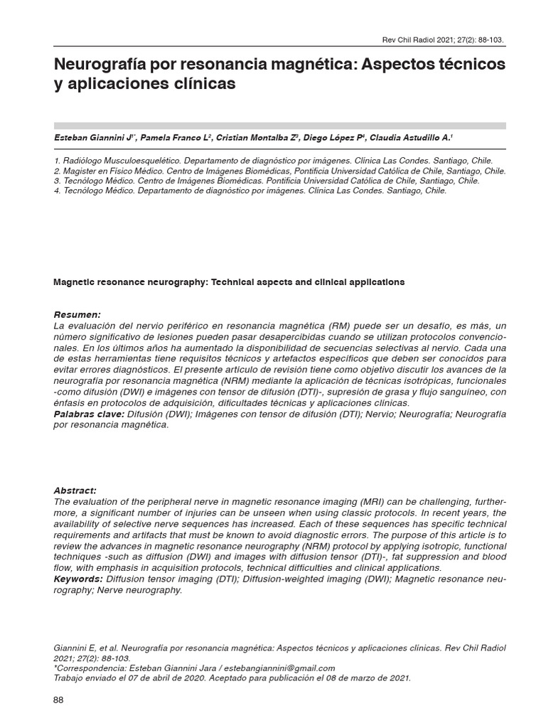 Neurografia | PDF | Nervio | Axon