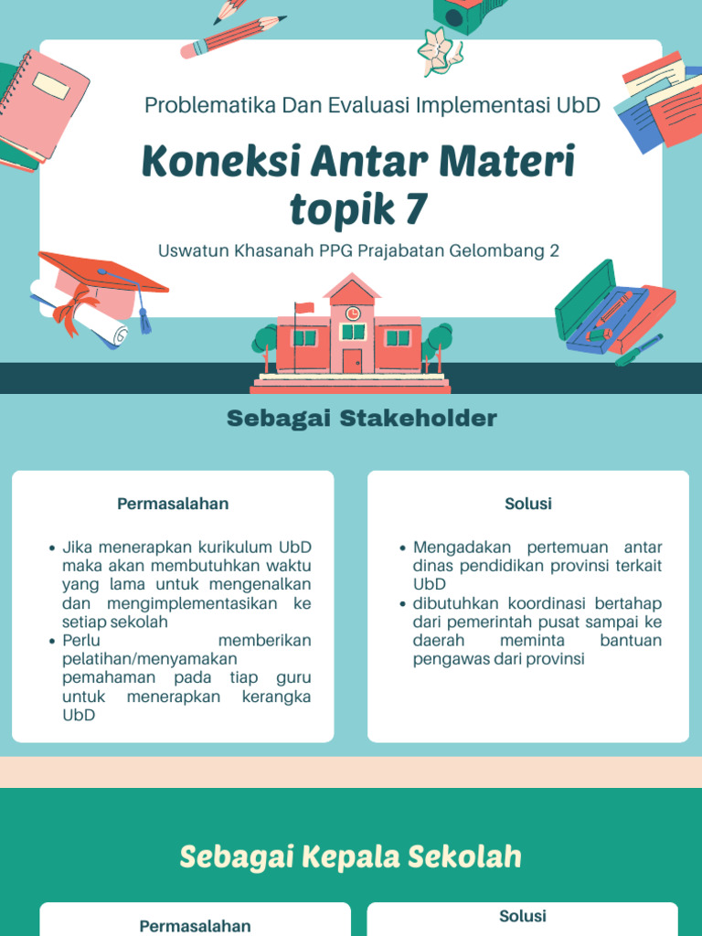 Koneksi Antar Materi Topik 7 | PDF