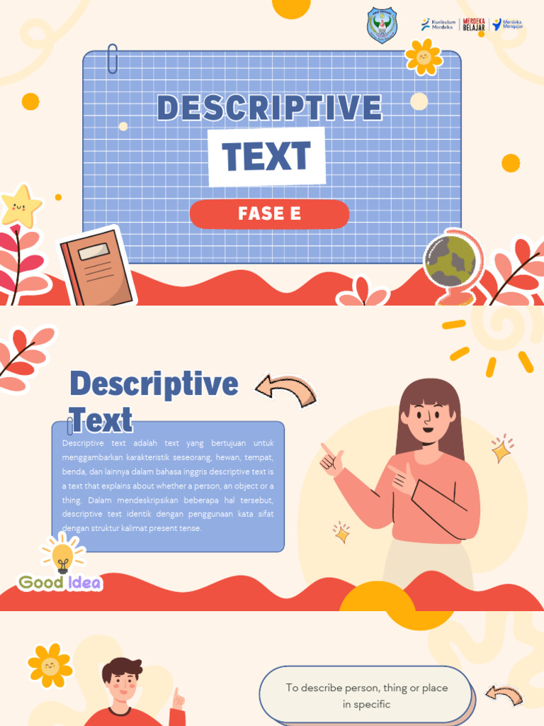 Descriptive Text | PDF | Language Mechanics | Grammar