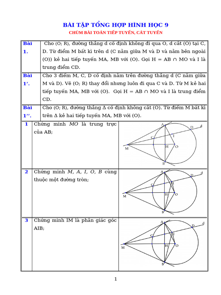 HH9.Hinh Hoc 9 - de Bai - btl.2023 | PDF