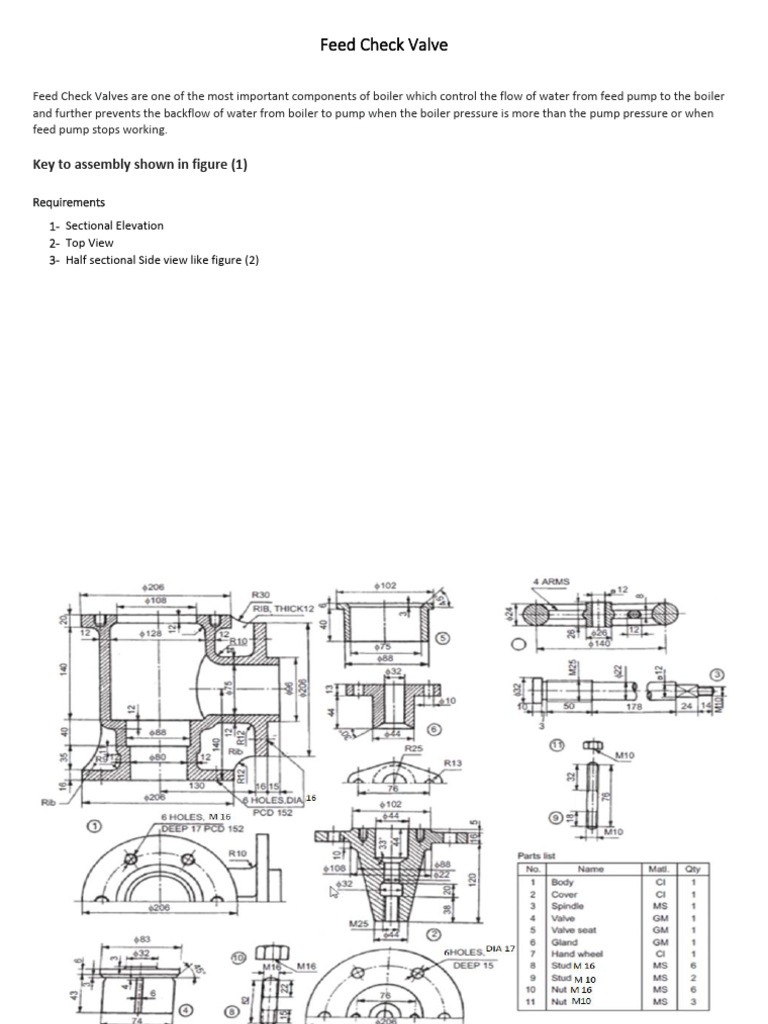 Feed Check Valve Overview | PDF