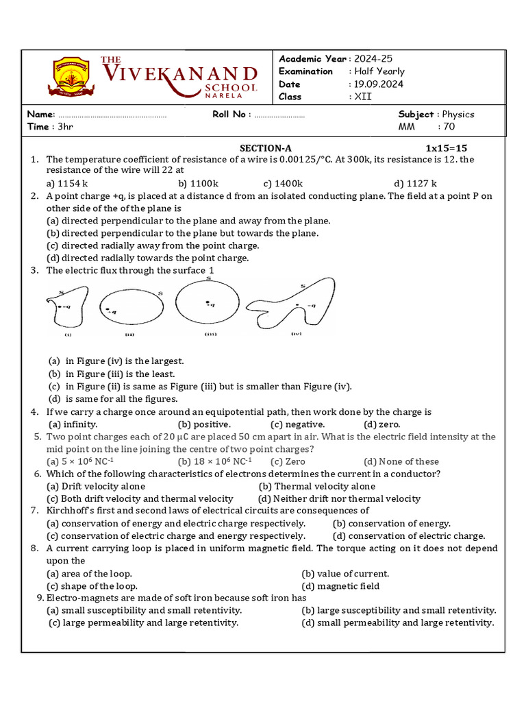Physics-12 | PDF | Magnetic Field | Capacitance