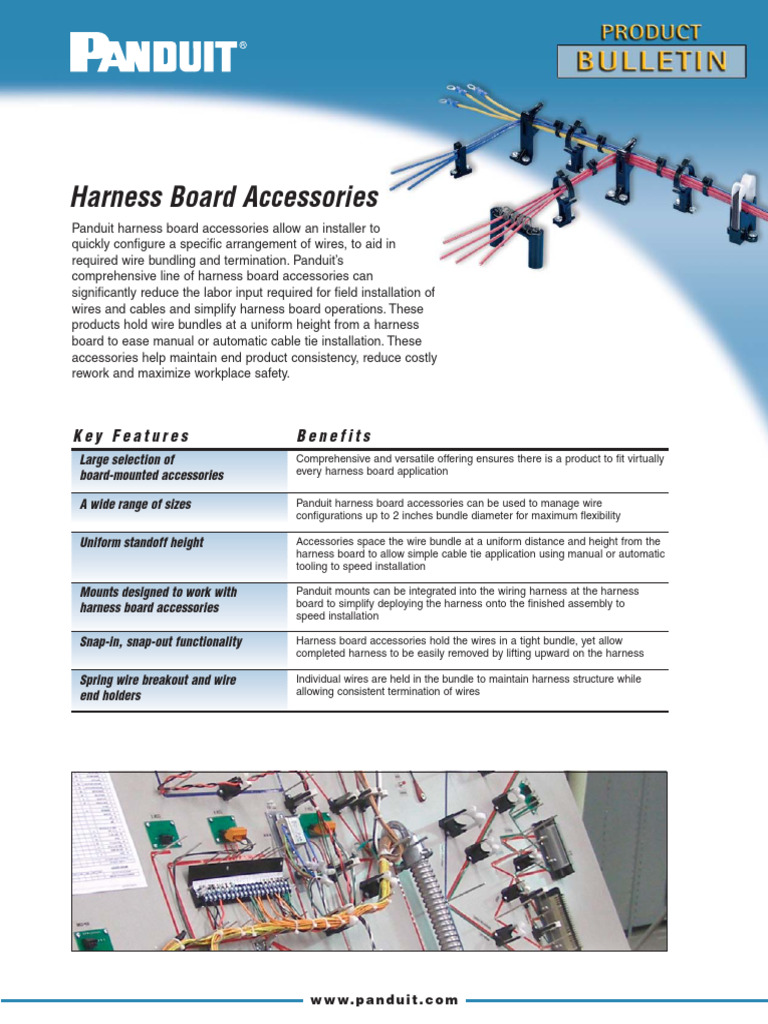 Harness Board Accessories - Complementary Products From Panduit | PDF ...