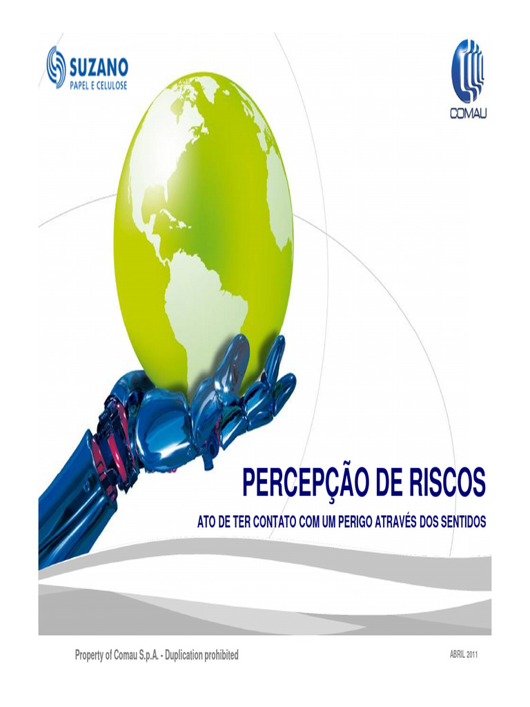 PERCEPÇÃO DE RISCOS NO TRABALHO (Modo de Compatibilidade) | PDF ...
