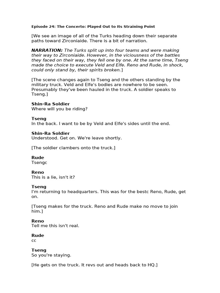 Before Crisis Ingles Cap 24 | PDF | Final Fantasy