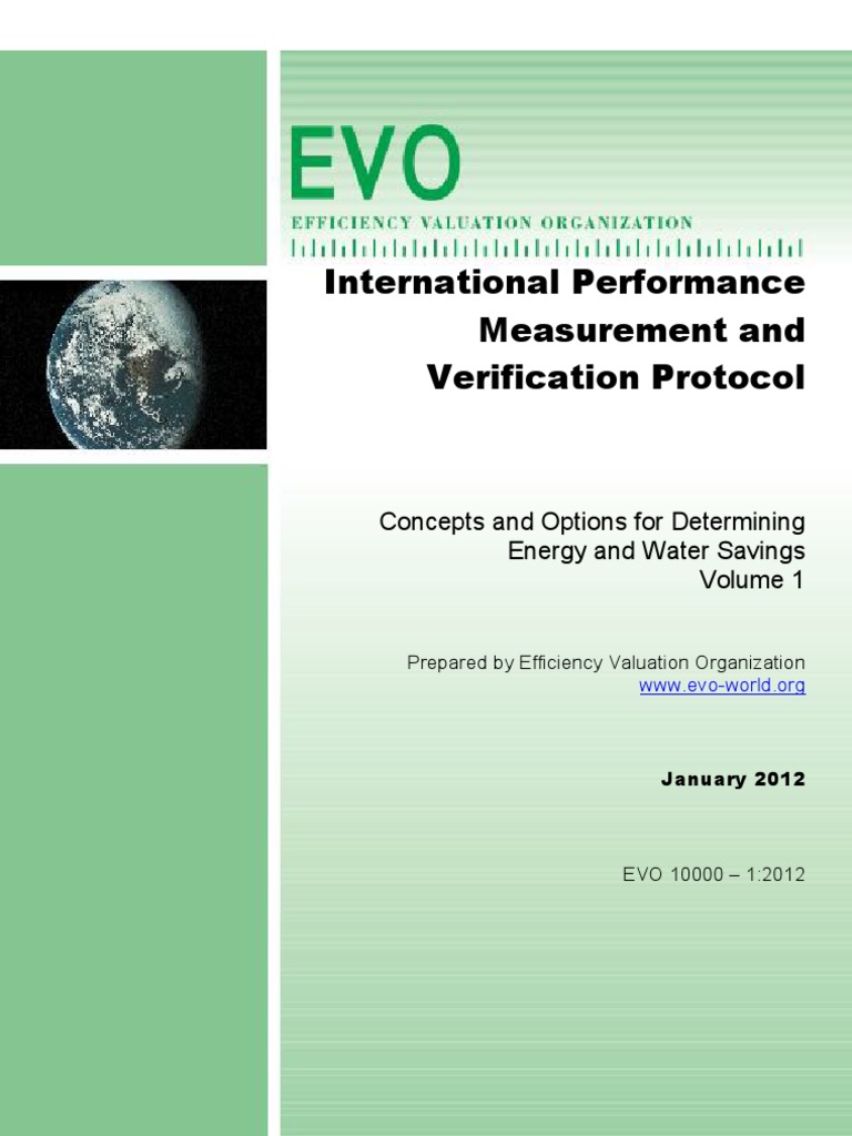 2012 International Performance Measurement And Verification Protocol Ipmvp® Pdf Efficient