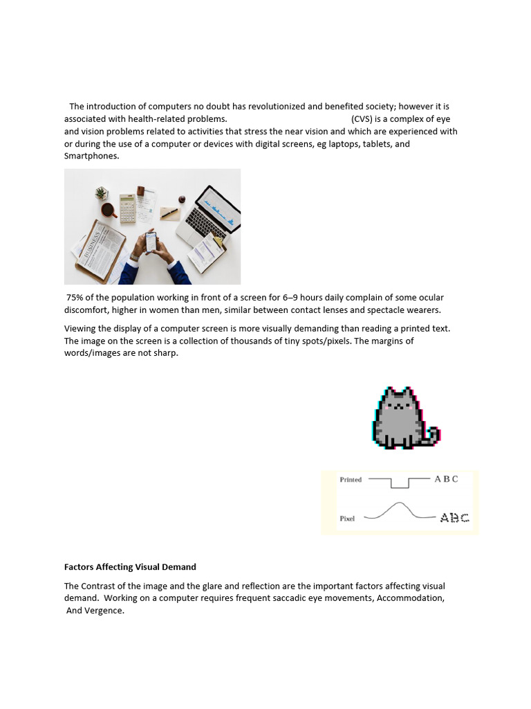 Understanding Computer Vision Syndrome | PDF | Human Eye | Contact Lens