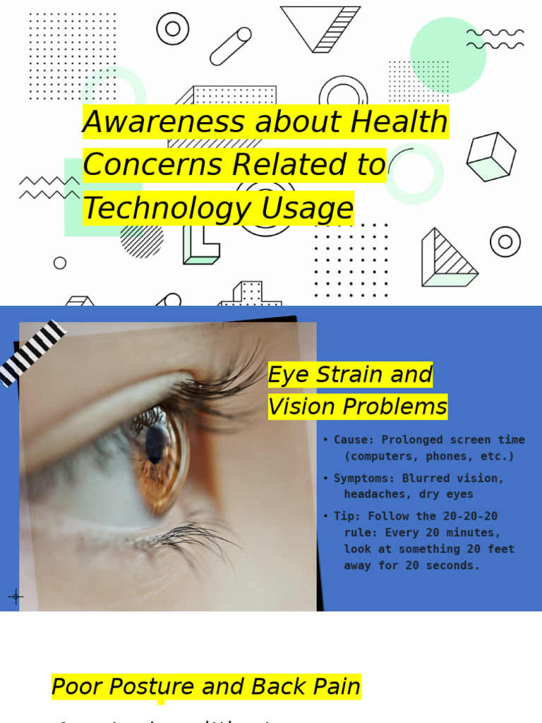 Thanuj - Awareness About Health Concern Related To Technology Usage | PDF