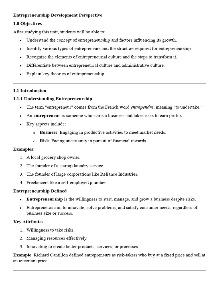 Understanding Entrepreneurship Essentials | PDF | Entrepreneurship ...